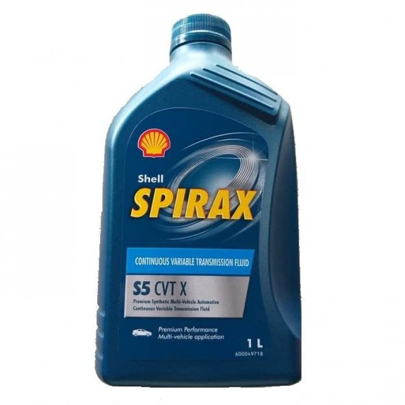 PTTAVM: SHELL SPİRAX S5 CVT X 1 L-Nissan NS-2 / NS-3-Toyota CVTF-FE / TC
