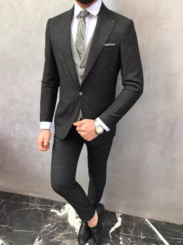 Bycool Slim Fit Kırlangıç Yaka Siyah Kombin Ta - PttAVM