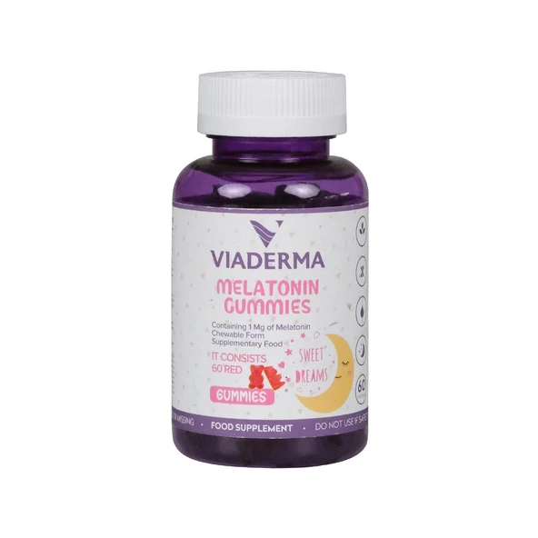 PTTAVM: VIADERMA MELATONIN 1 MG 60 GUMMIES 8683684326820