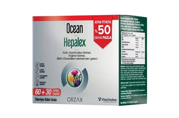 Ocean Hepalex 60+30 Softjel Kapsül - %50 Daha - PttAVM