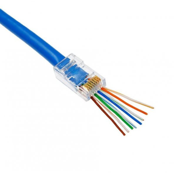 EZ RJ45 Cat5/Cat6 Yeni Nesil Konnektör - Delik - PttAVM.com - 2024
