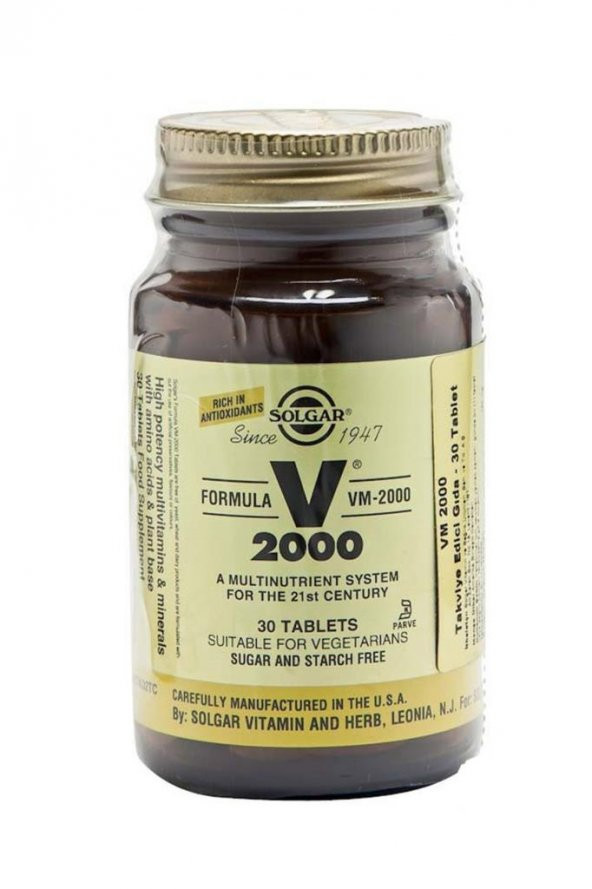 Solgar VM 2000 30 Tablet - PttAVM.com - 2024