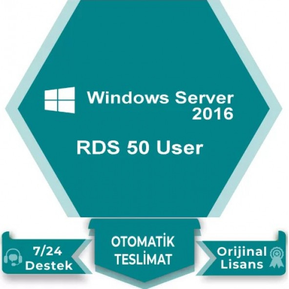 Windows Server 2016 RDS 50 User Lisans - PttAVM.com