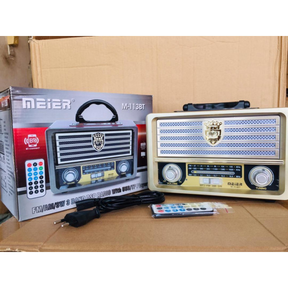Meier M-113bt Nostaljik Radyo Usb Aux Bluetoot - PttAVM.com - 2024