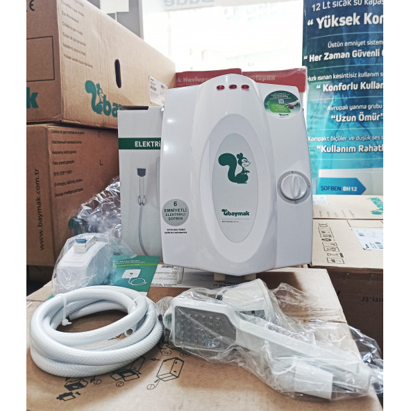 BAYMAK ANİ SU ISITICISI ELEKTRİKLİ ŞOFBEN BT8 - PttAVM