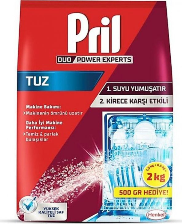 PRİL BULAŞIK MAKİNESİ TUZU 2 KG - PttAVM