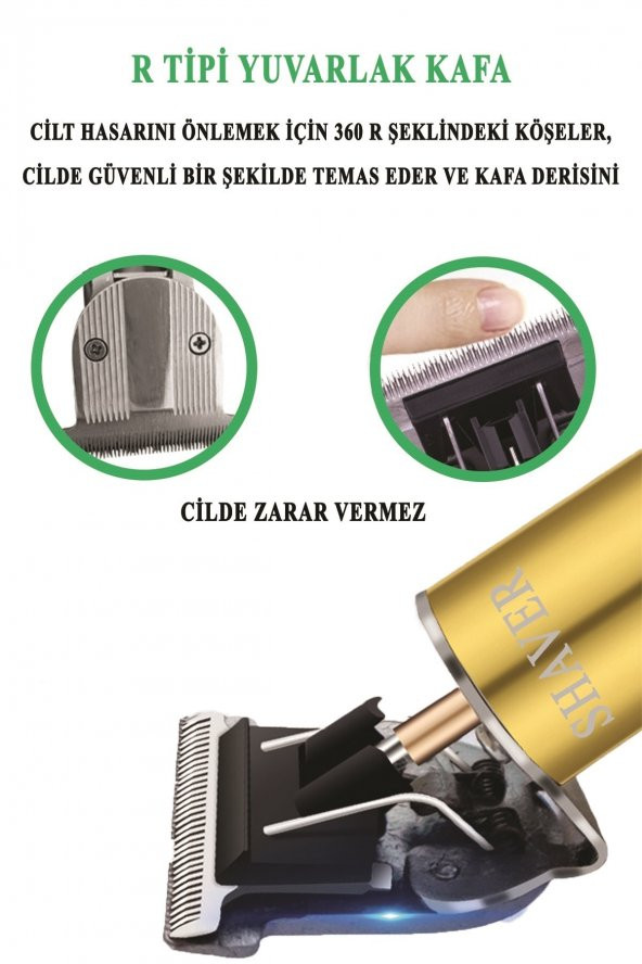 PTTAVM: T-bıçak Vücut Kıl Saç Ense Sakal Bıyık Tıraş Makinesi ...