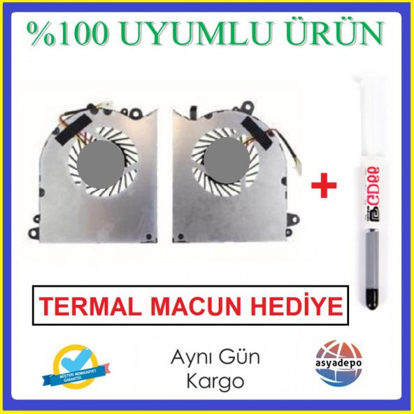 Msi MS-16H2 MS-16H7 MS-16H5 MS-16H4 Fan Cpu i - PttAVM