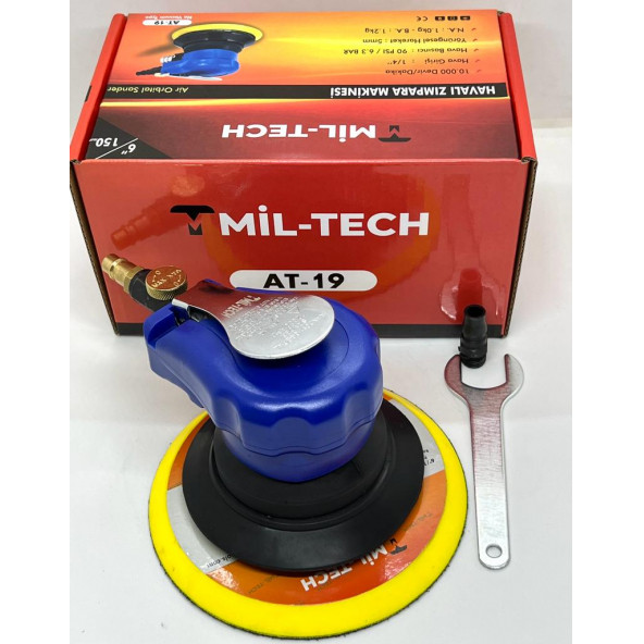 Mil-Tech AT-19 Havalı Eksantrik Zımpara Makine - PttAVM