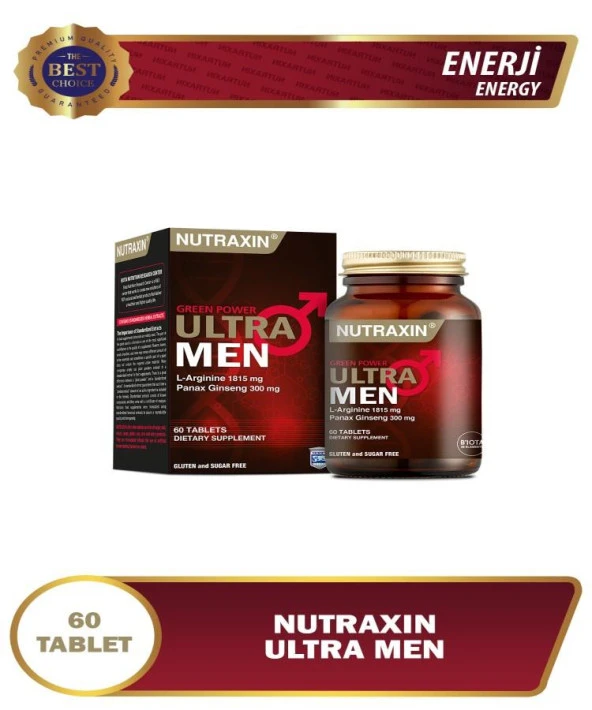 Nutraxin Ultra Men 60 Tablet - PttAVM.com - 2025