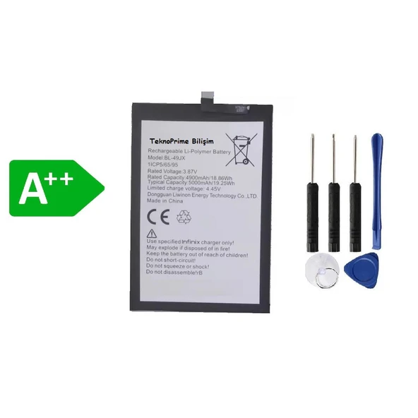 Infinix Note 10 Pro ile Uyumlu İthal Pil BL49J - PttAVM